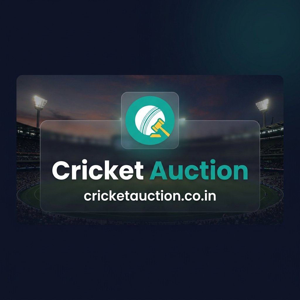 Cricket Auction - Free Cricket Auction App For Real Tournaments